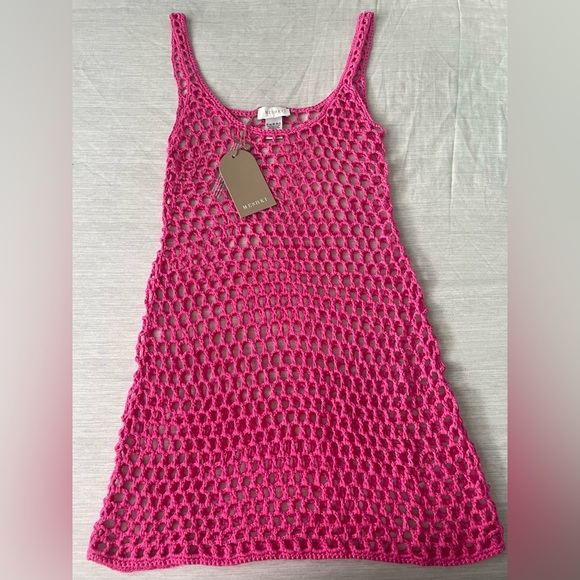 Meshki | Dresses | Meshki Crochet Beach Cover Up Dress | Poshmark